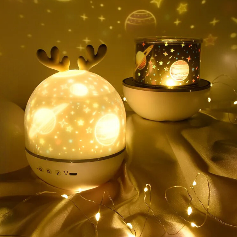 Kids Night Lamp & Star Projector – Toddler Night-Light for Children’s – Little Dreams UK
